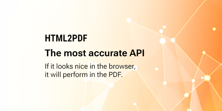 Genera un PDF con HTML con la API más fiable